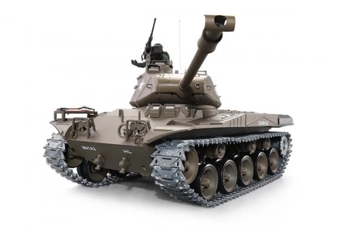 Танк на радиоуправлении 1:16 Heng Long Bulldog M41A3 с пневмопушкой и и/к боем (Upgrade)